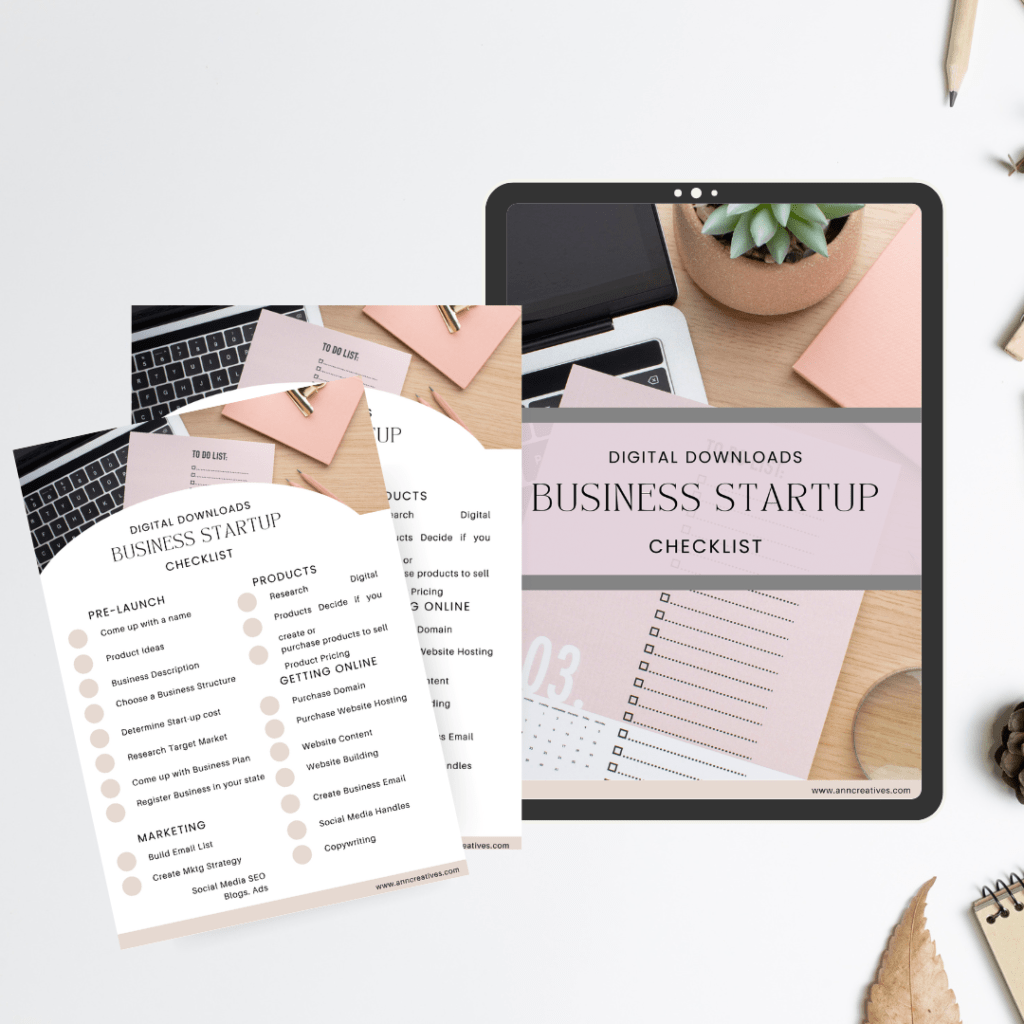 Free Business Checklist - Ann Creatives