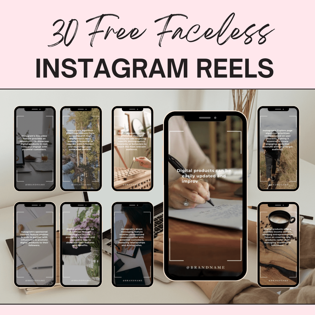 Free 30 Faceless IG Reels - Ann Creatives